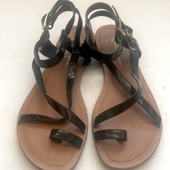 Jessica Simpson | Shoes | Jessica Simpson Patent Leather Sandals | Poshmark